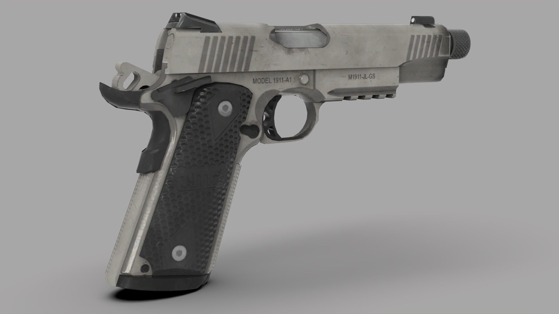 Tactical M1911 3D model | CGTrader