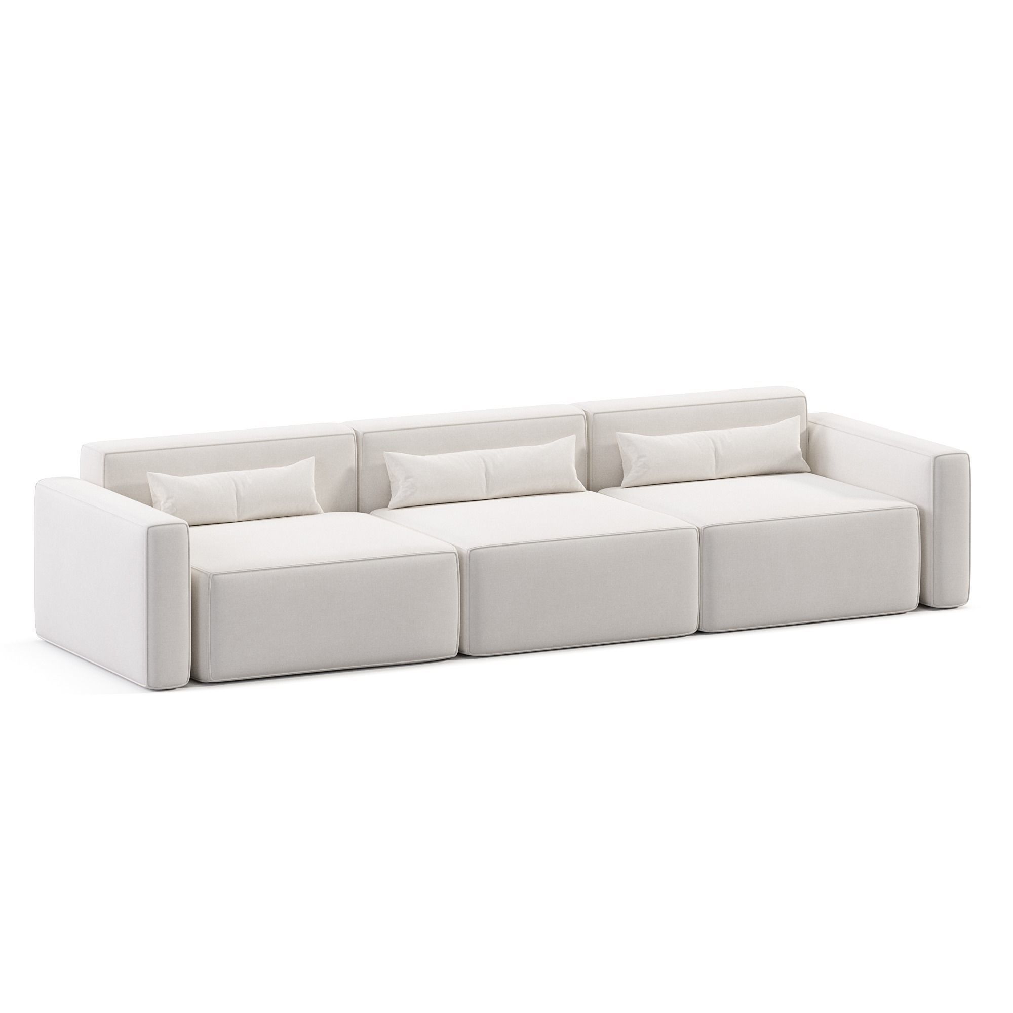 Mix Modular 3 Piece Sofa free 3D model | CGTrader