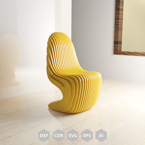 Parametric Chair1 Design digital download Dxf files 3D model | CGTrader