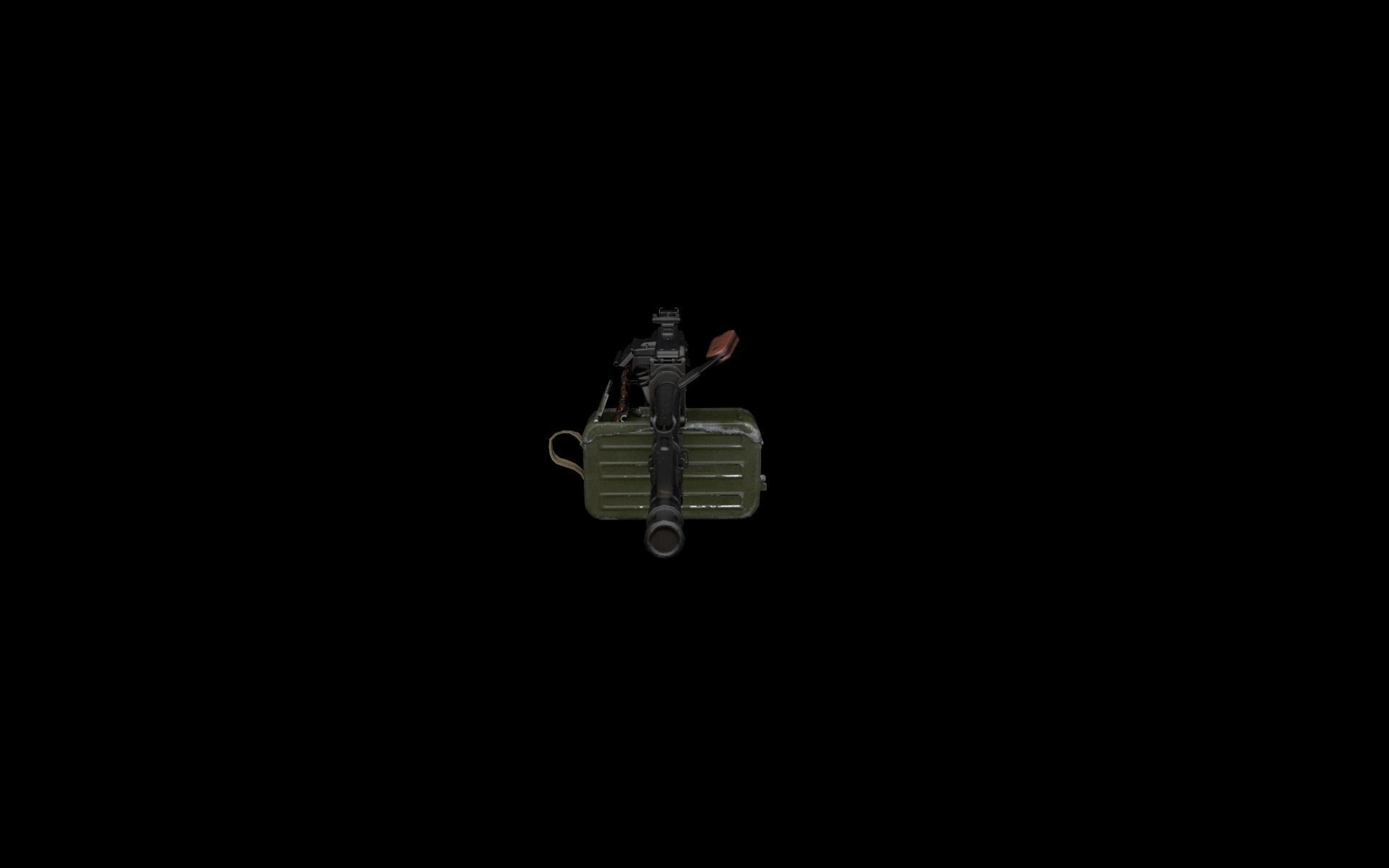 3D model PKM light machine gun VR / AR / low-poly | CGTrader