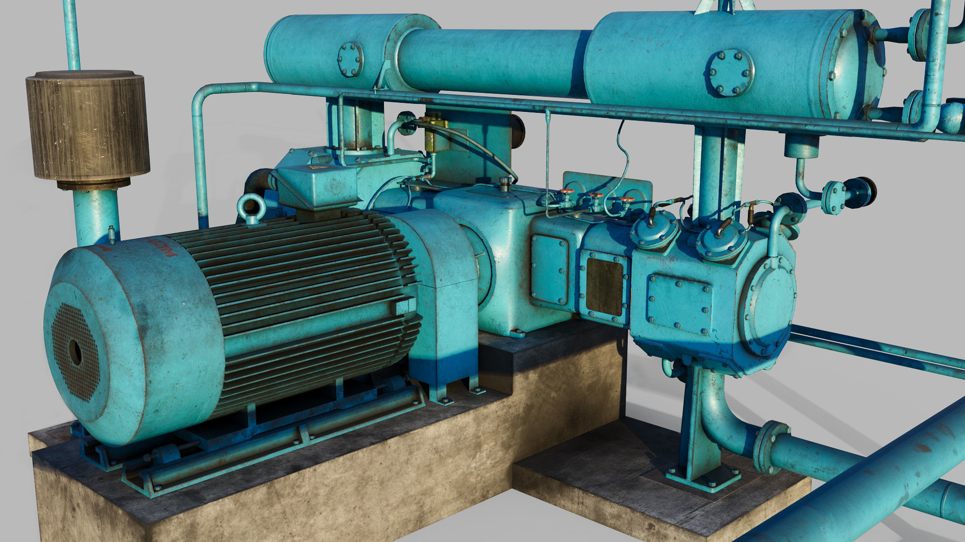 Industrial air compressor 3D model | CGTrader
