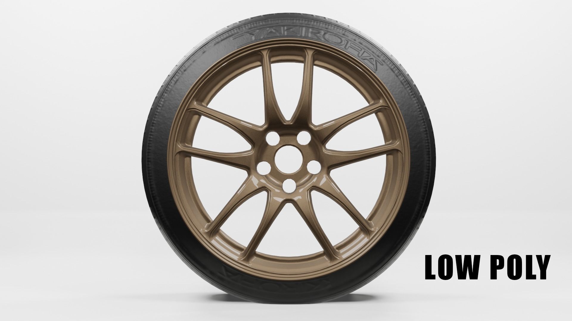 3D model Work Emotion CR KAI Wheel VR / AR / low-poly | CGTrader