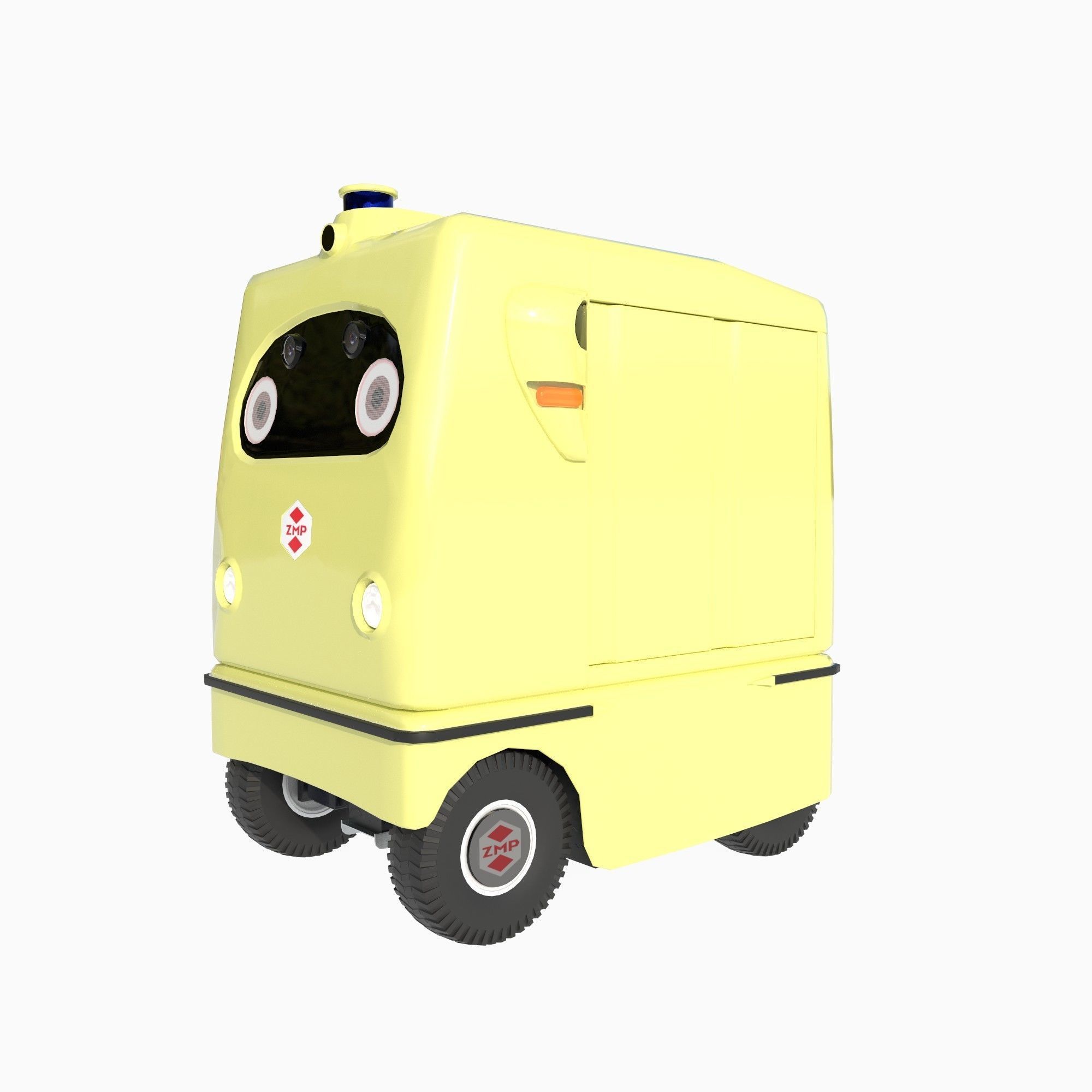 Japanese delivery robot Deliro 3D model | CGTrader