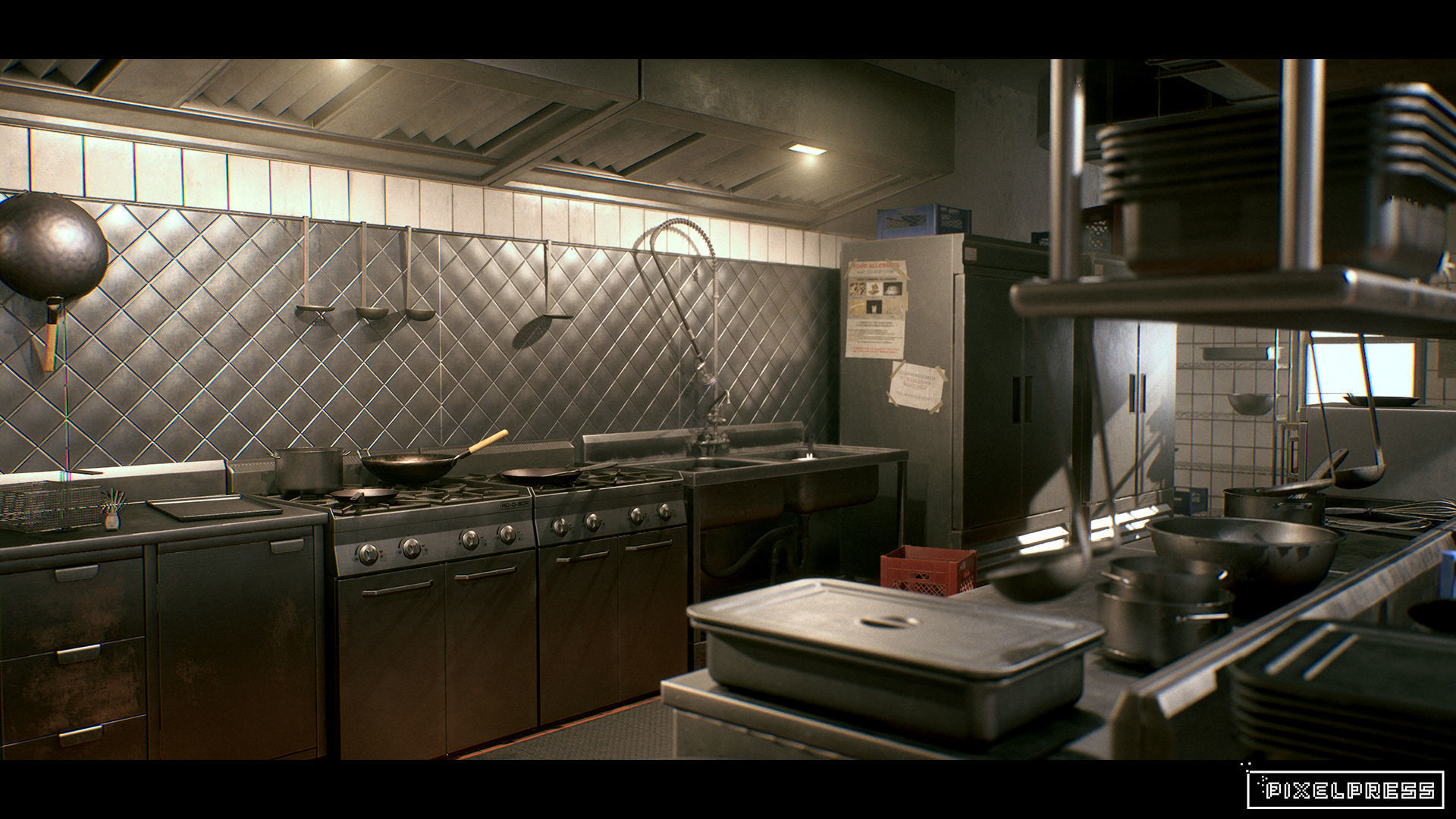 3D model Commercial Kitchen - Unreal Engine 5 VR / AR / low-poly | CGTrader