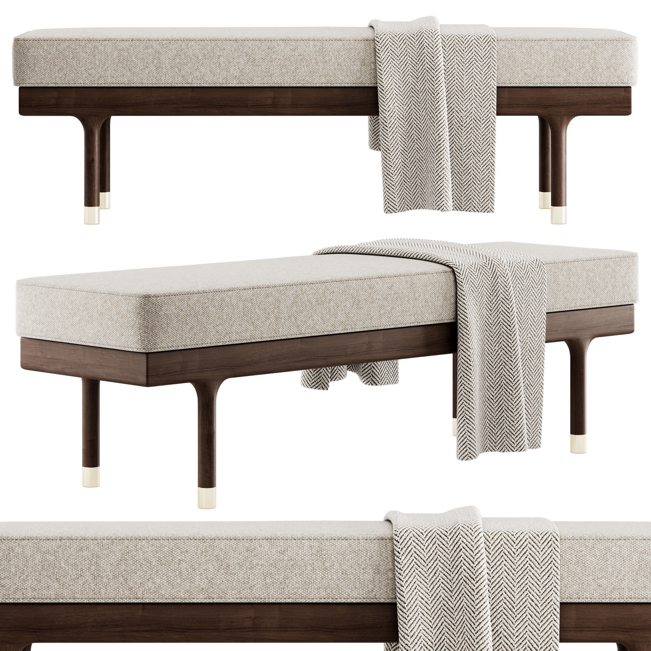 Simple Bench by Kalon Studios 3D model | CGTrader