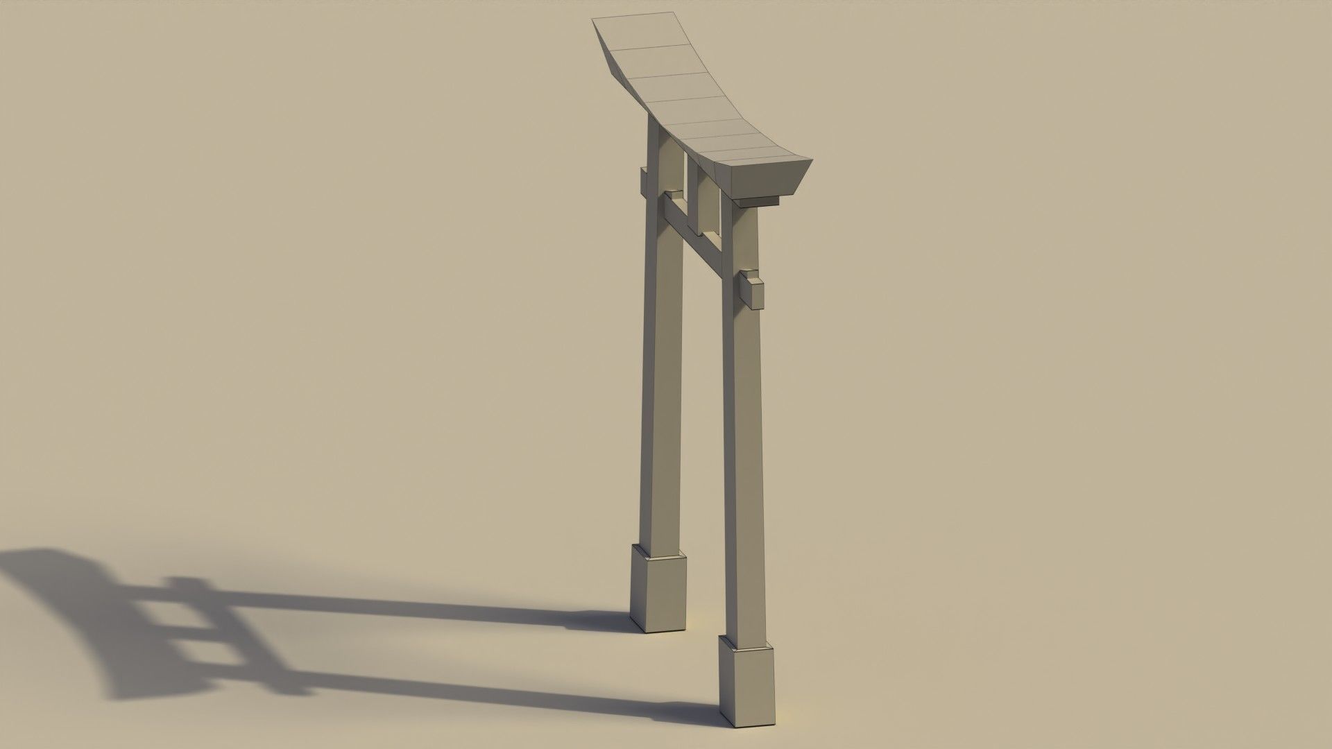 3D model Low Poly Japanese Torii VR / AR / low-poly | CGTrader
