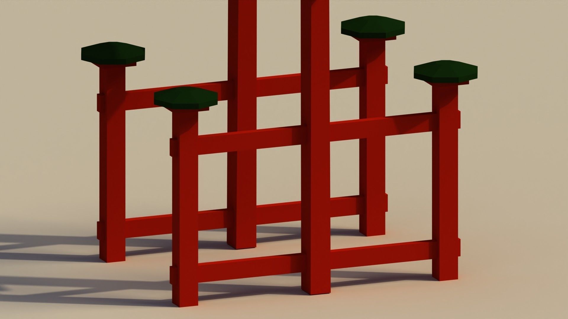 3D model Low Poly Japanese Torii 2 VR / AR / low-poly | CGTrader