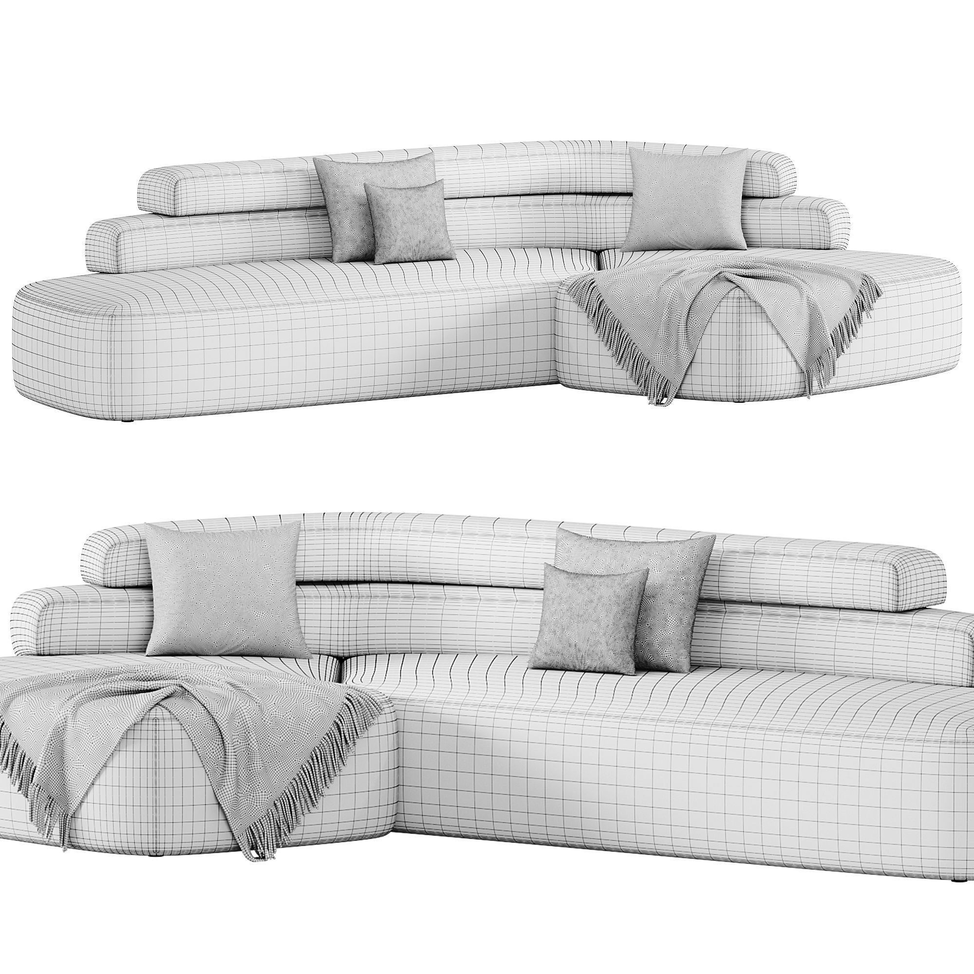 Rift Sofa By Moroso 3D model | CGTrader