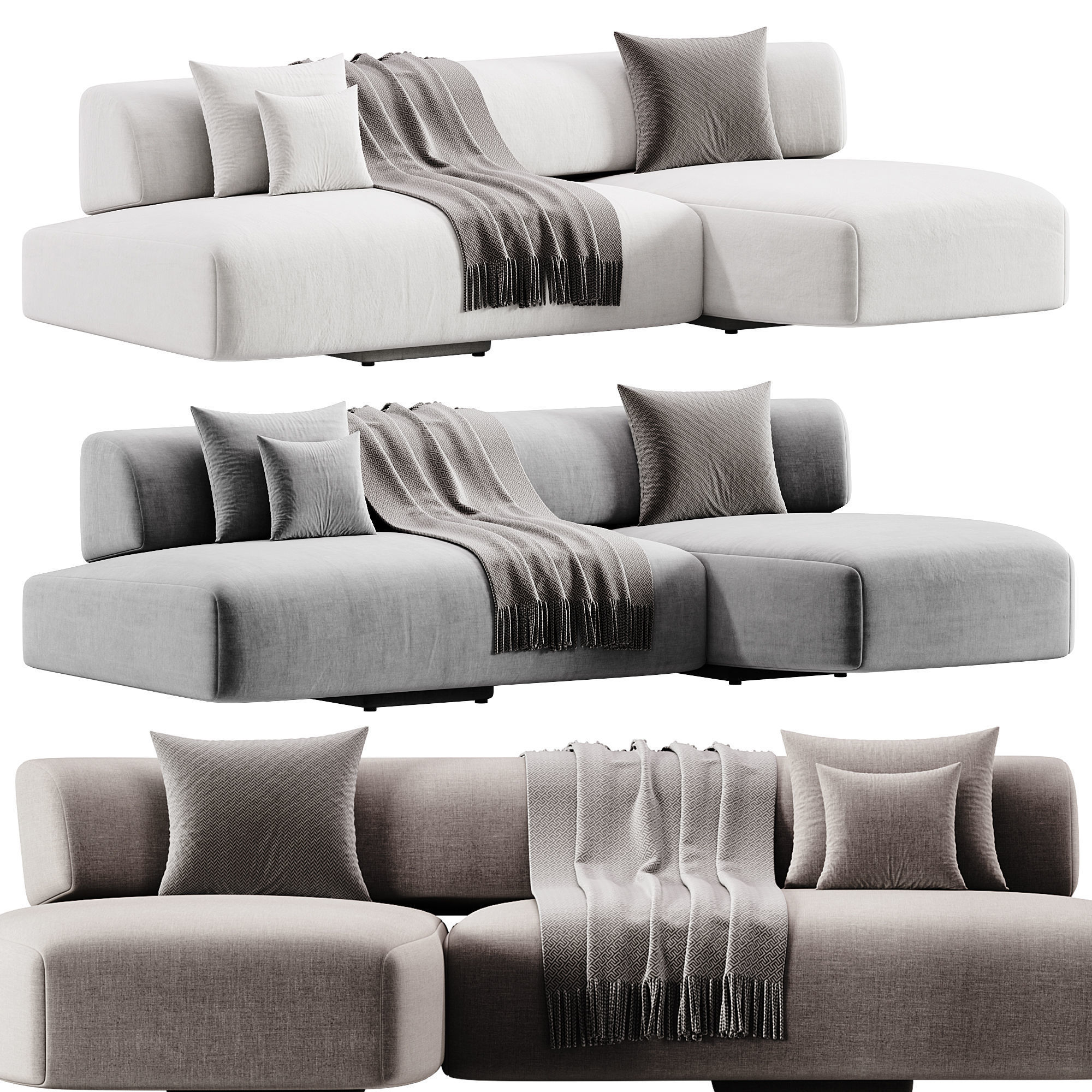 Gogan Sofa By Moroso 3D model | CGTrader