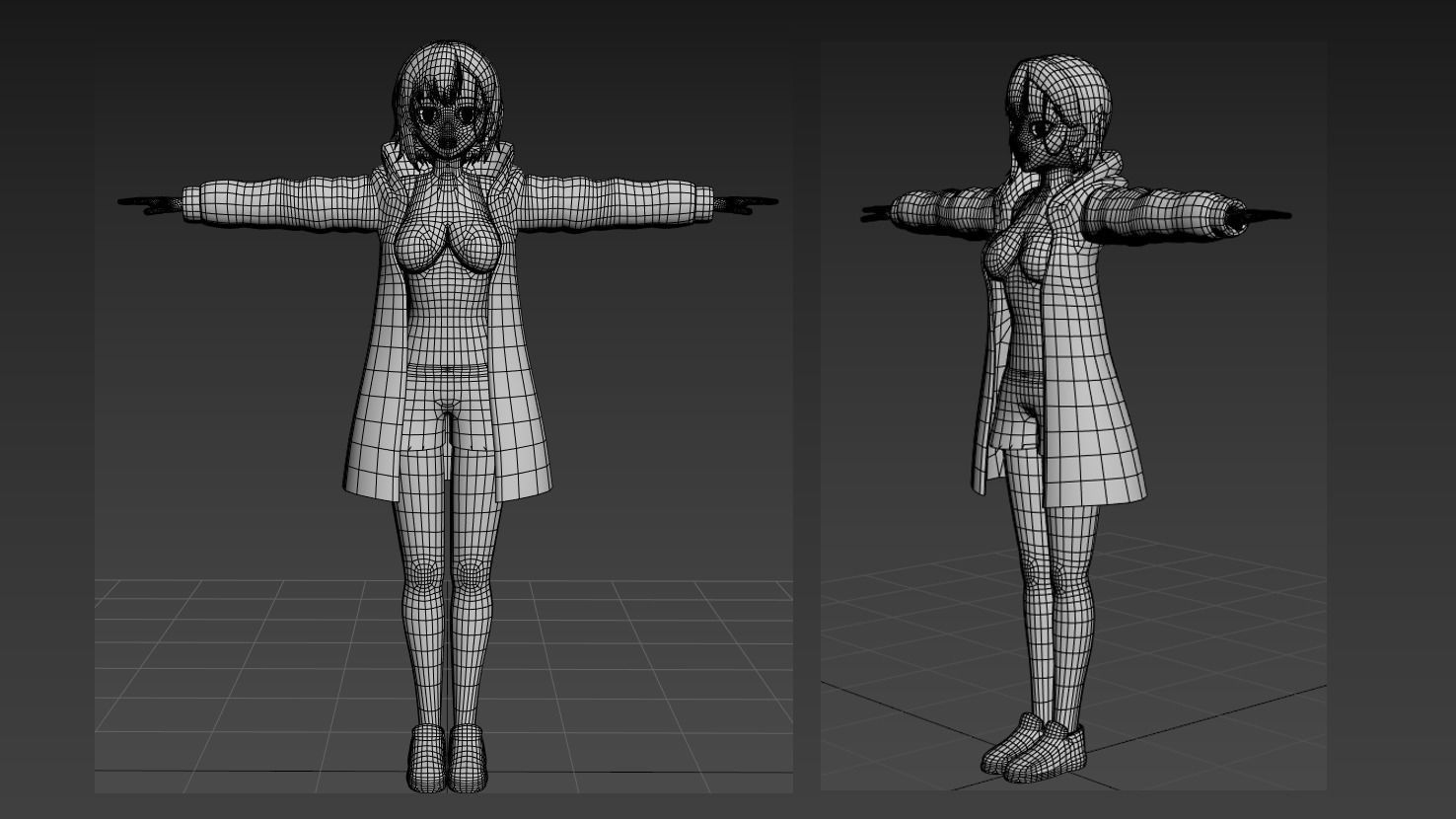 Shizuka Mikazuki Zombie 100 VRChat Avatar 3D model | CGTrader