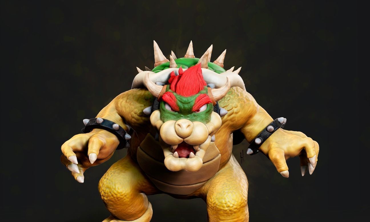 Bowser sculpture 3D model 3D printable | CGTrader