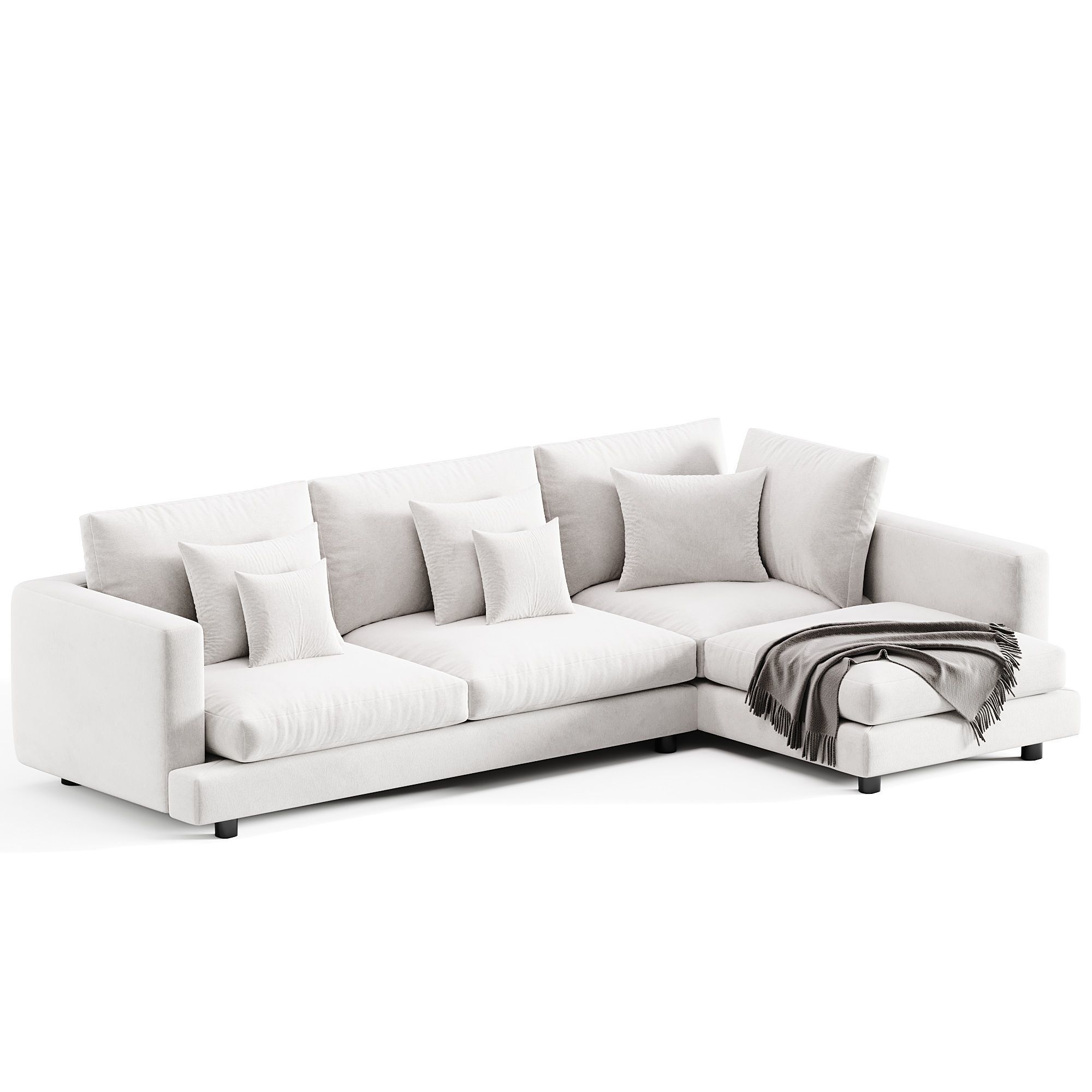 Long Island 05 Sofa By Flexform 3D model | CGTrader