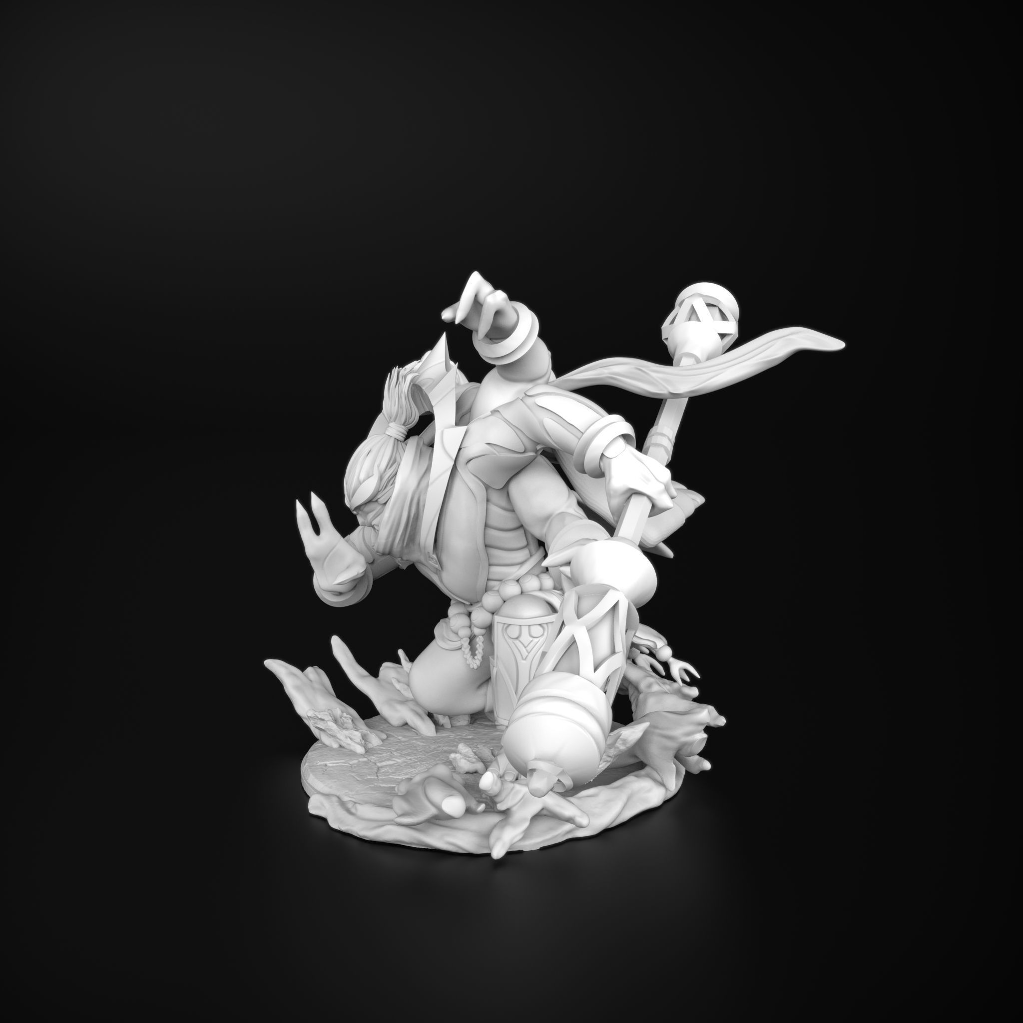 Divine staff jax league of legends 3D model 3D model 3D printable | CGTrader