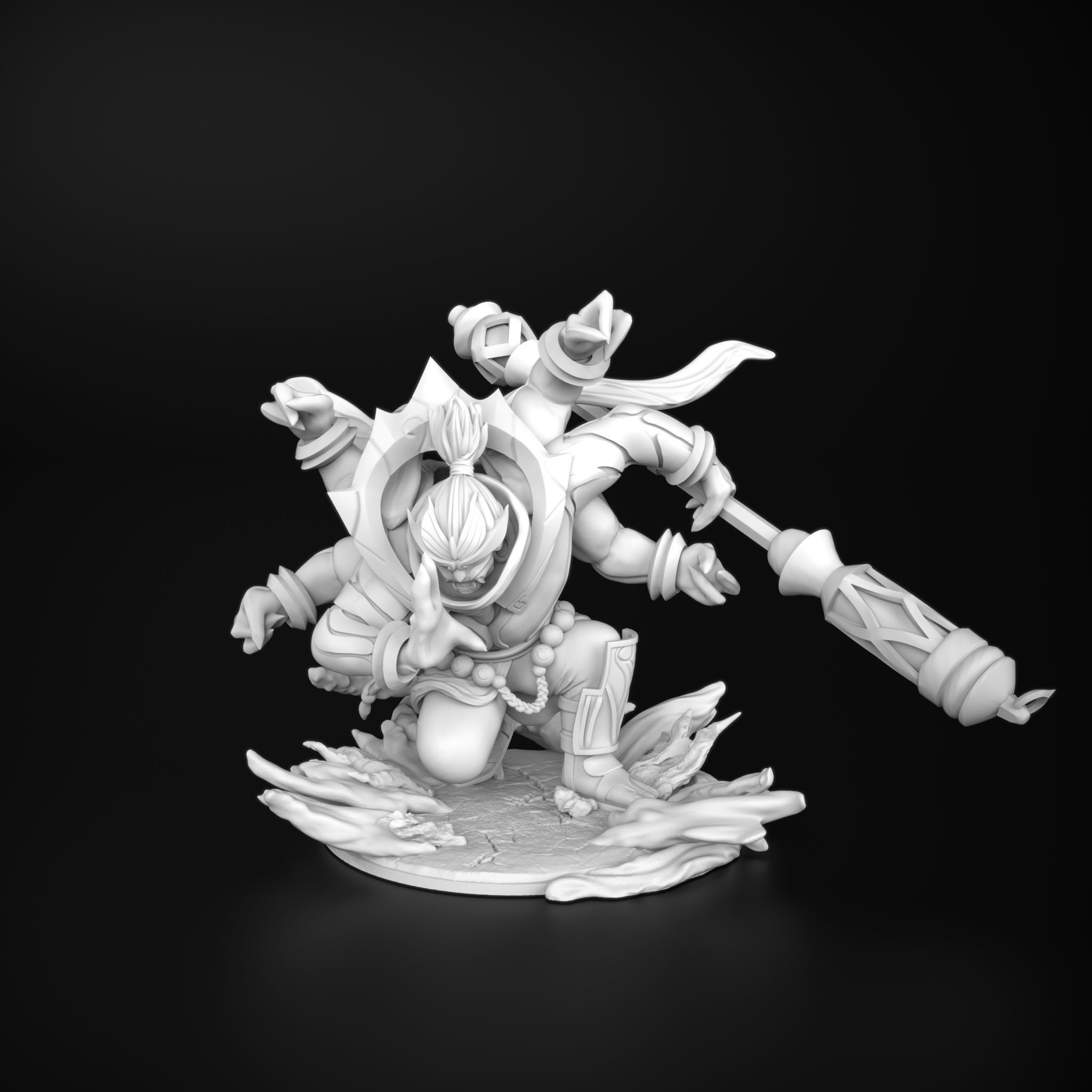 Divine staff jax league of legends 3D model 3D model 3D printable | CGTrader