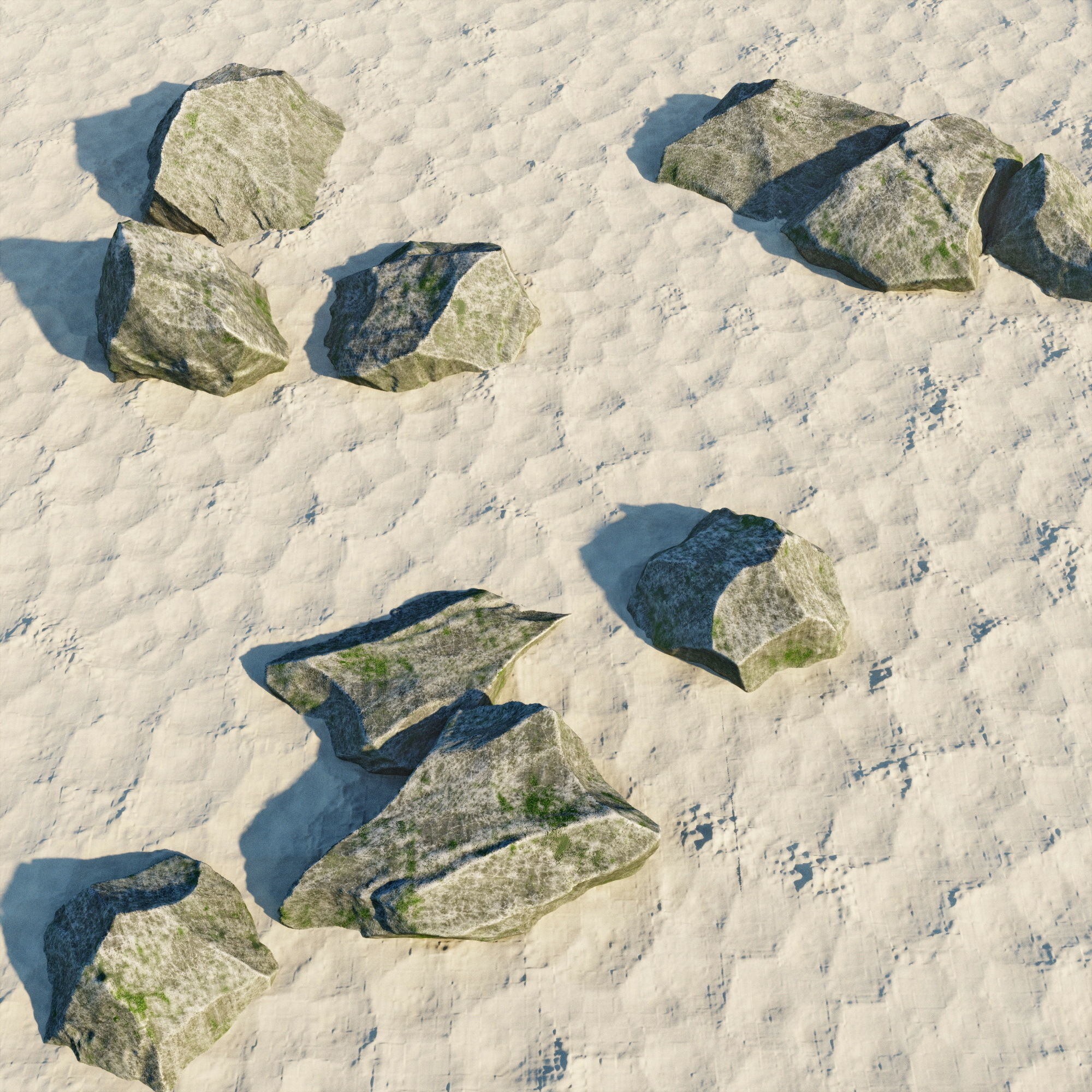 Rock and Sand 3D model | CGTrader