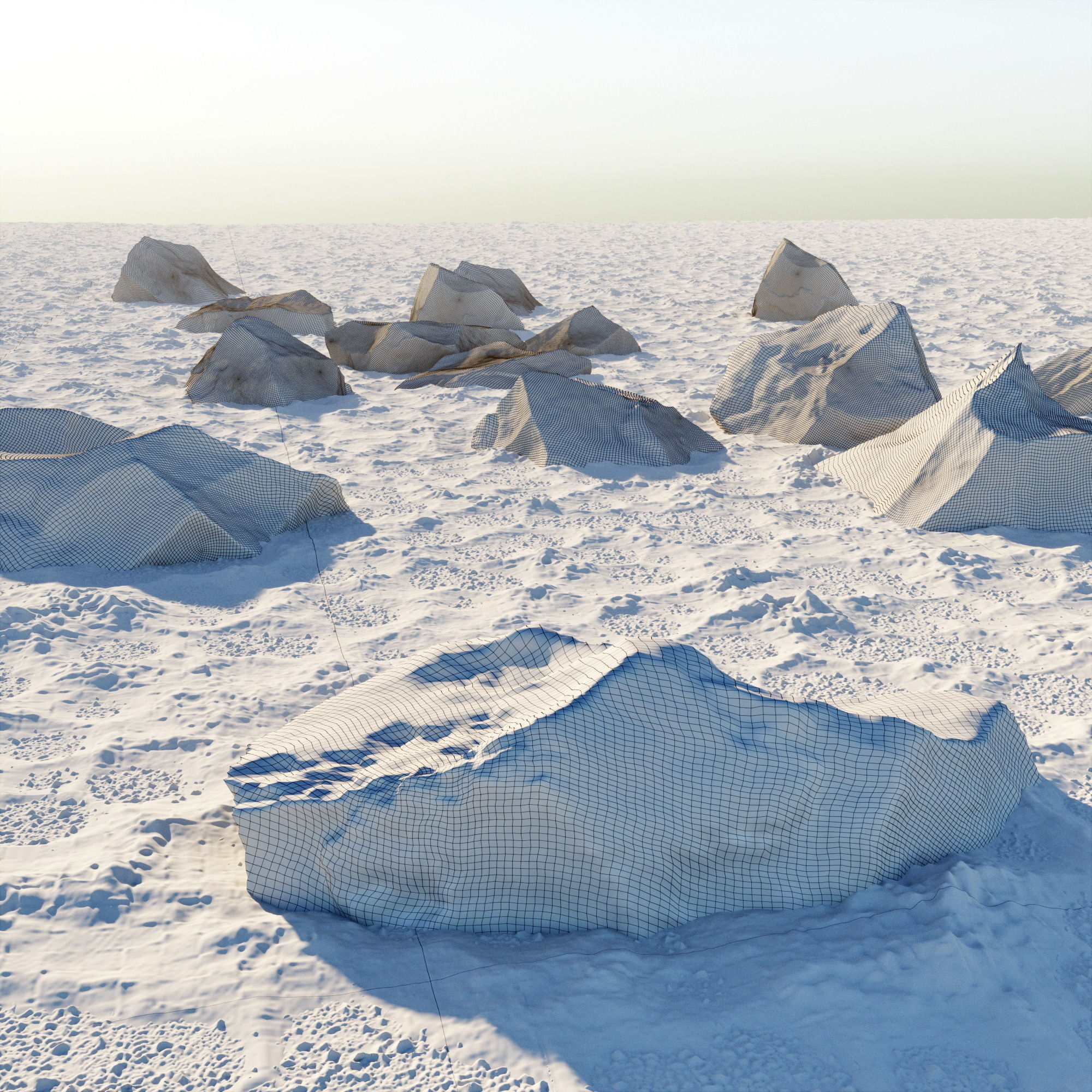 Rock and Sand 3D model | CGTrader