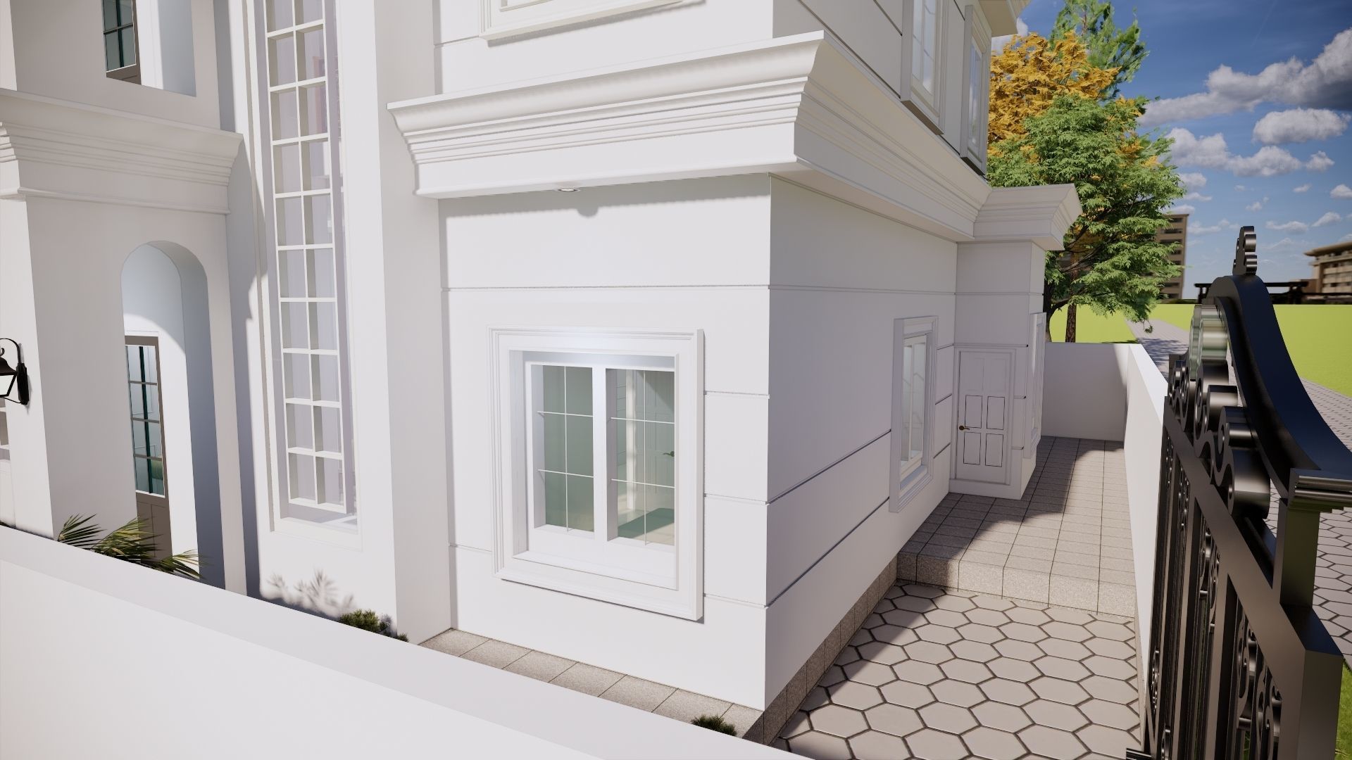 3D model 2 Floor Luxury House Design Full Interior VR / AR / low-poly ...