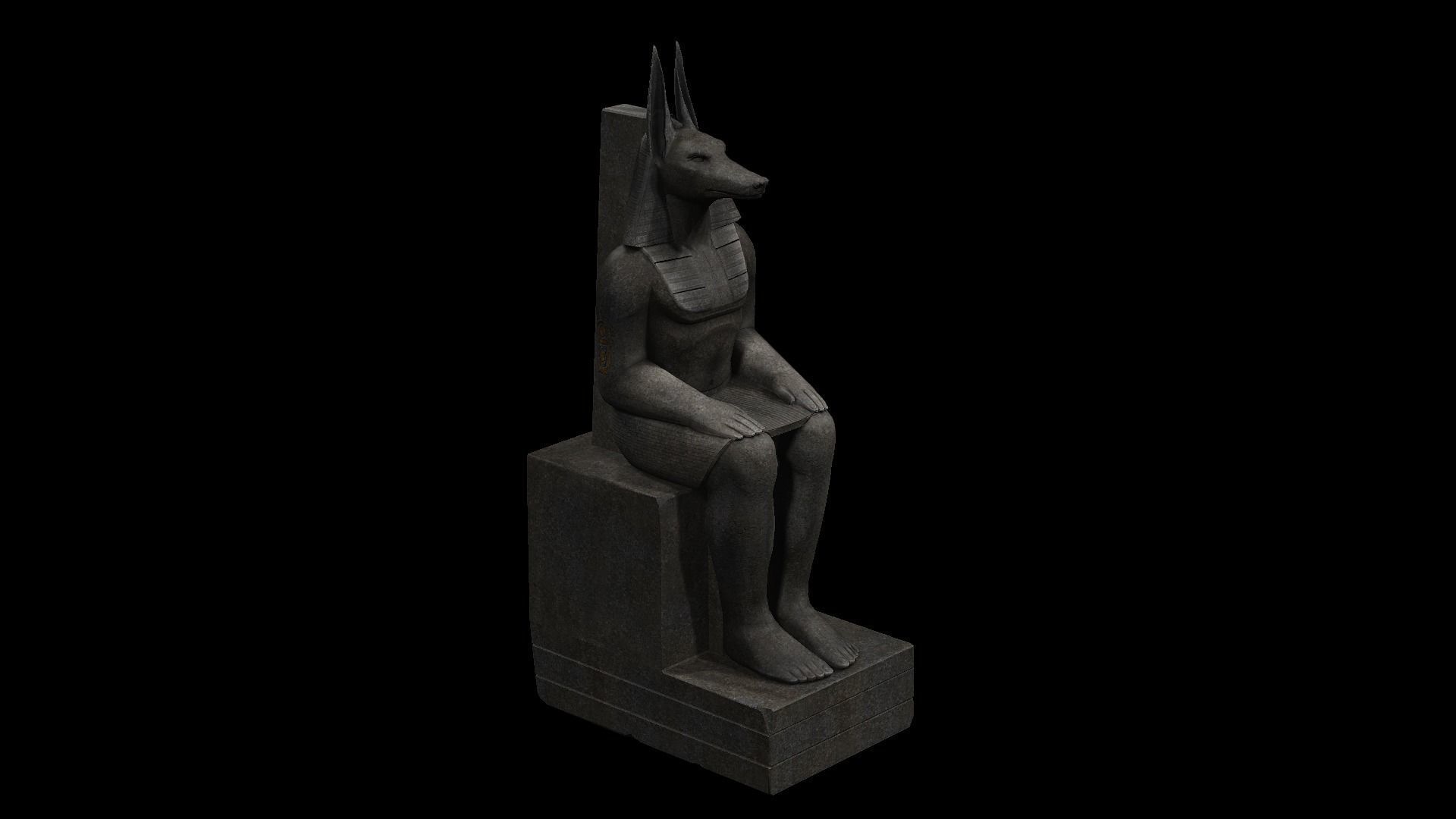 3D model Anubis Meditation Statue VR / AR / low-poly | CGTrader