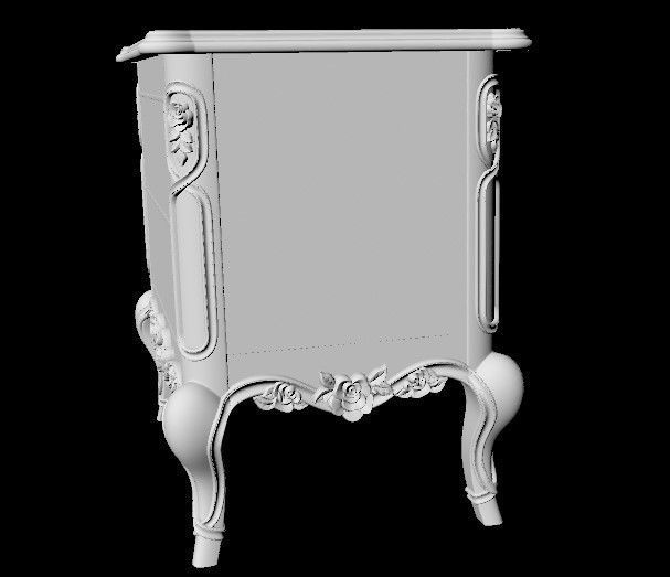 bedside table for bedroom 3D model | CGTrader