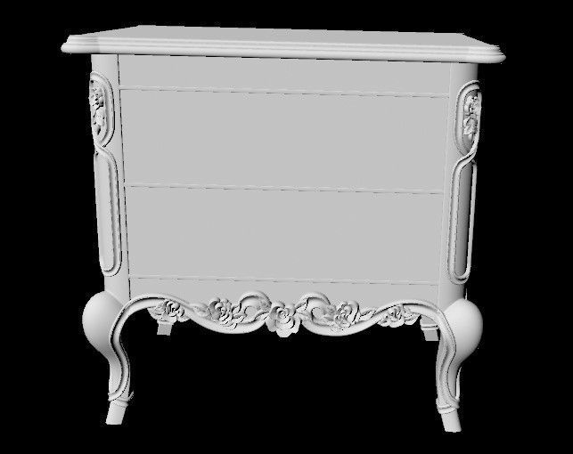 bedside table for bedroom 3D model | CGTrader