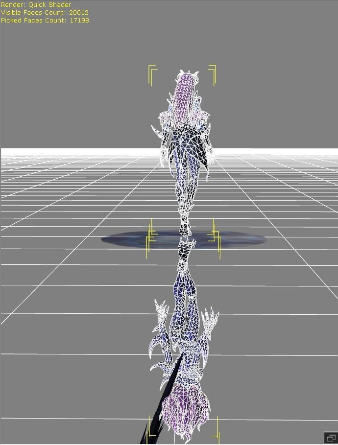 3D model Selena Abyssal Witch VR / AR / low-poly | CGTrader