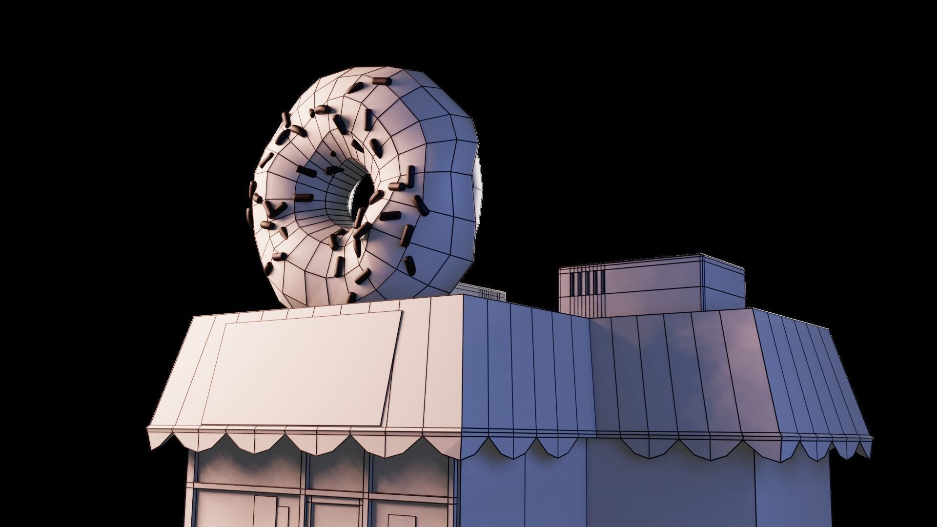 3D model Low Poly Big Donut - Steven Universe VR / AR / low-poly | CGTrader