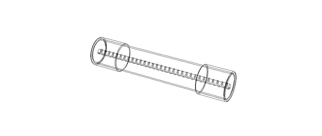 Time Lag Glass Tube Fuse 15A 3D model rigged | CGTrader
