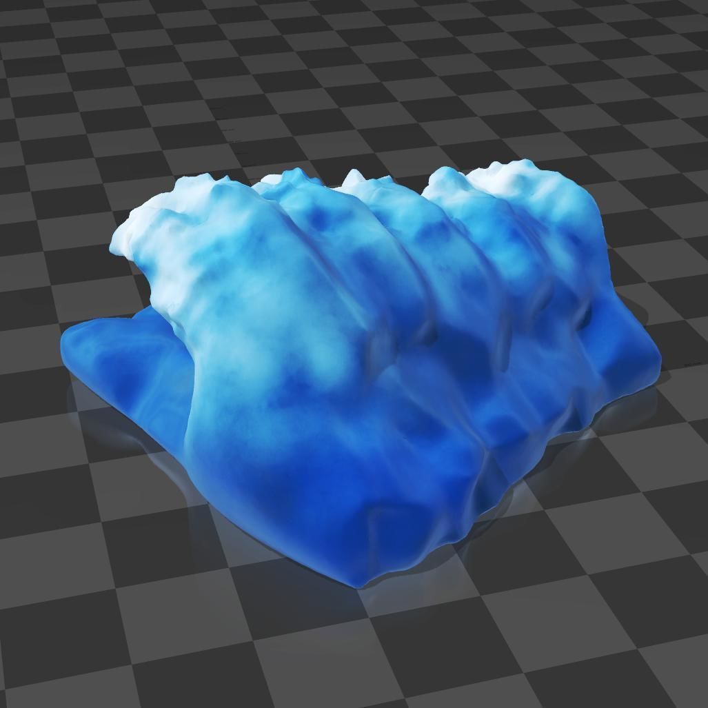 OCEAN WAVE 3D model 3D printable | CGTrader