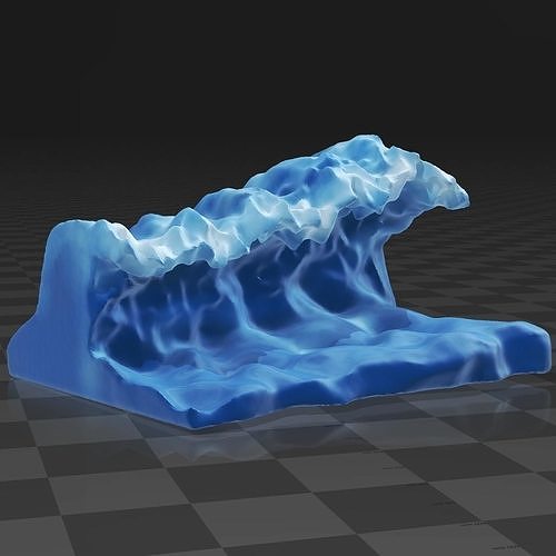 OCEAN WAVE 3D model 3D printable | CGTrader