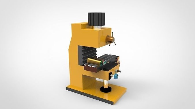 Miling Machine 4 3D model | CGTrader
