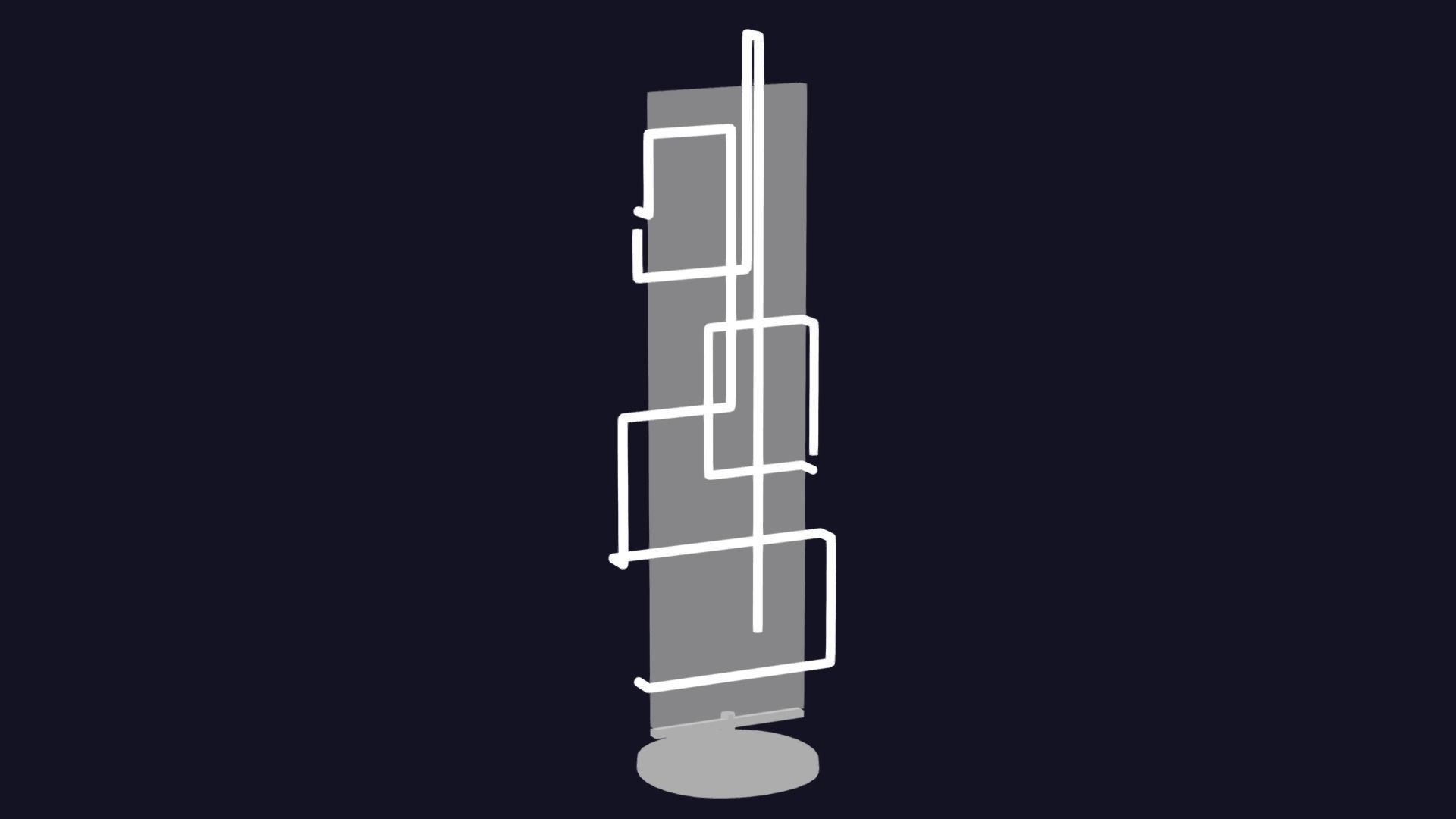 Neon lamp cyberpunk style 3D model | CGTrader