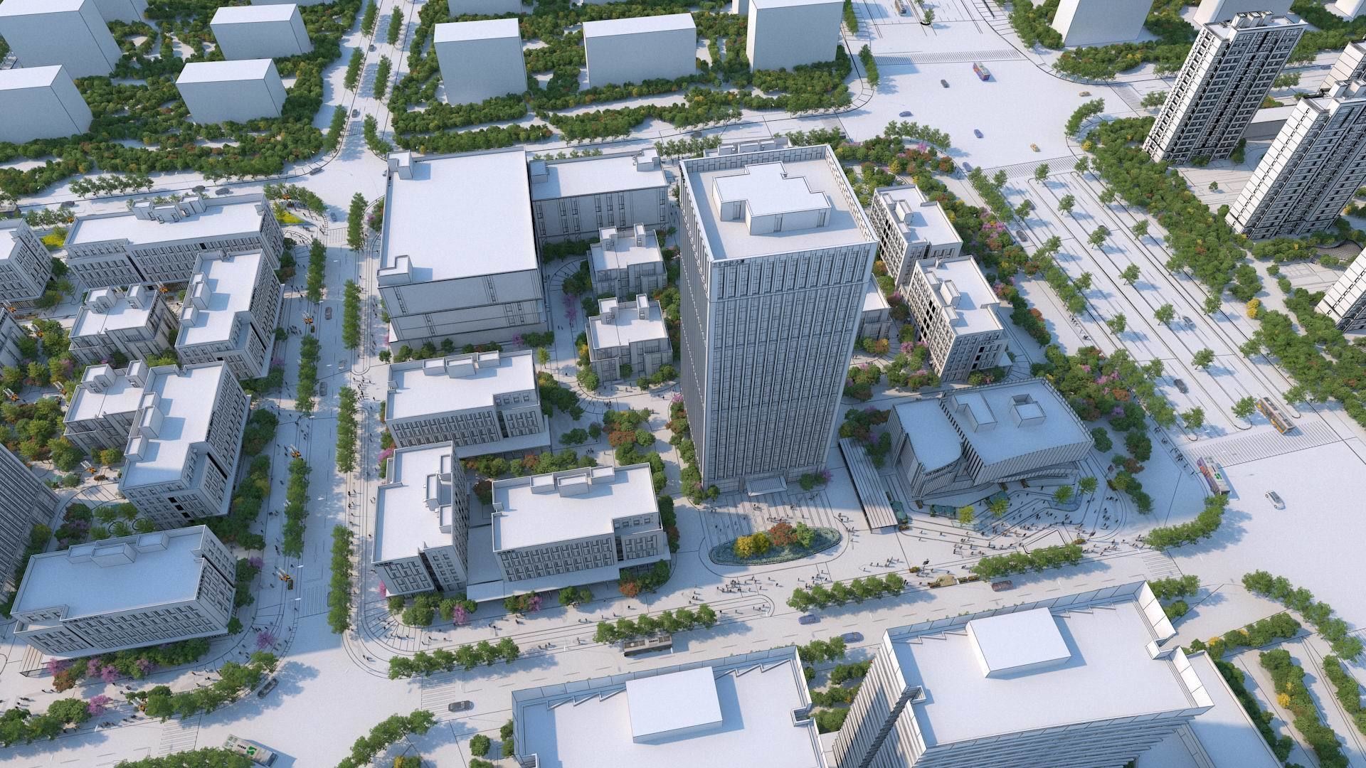 Animated shots of Rijing architecture 3D model animated | CGTrader