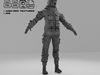 Scifi Character - Cyberpunk Black ops 3D model animated rigged | CGTrader