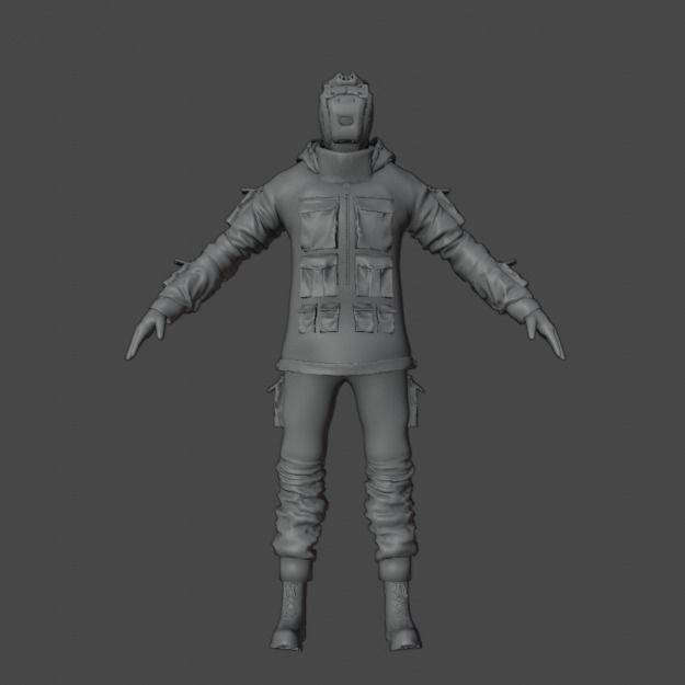 Scifi Character - Cyberpunk Black ops 3D model animated rigged | CGTrader