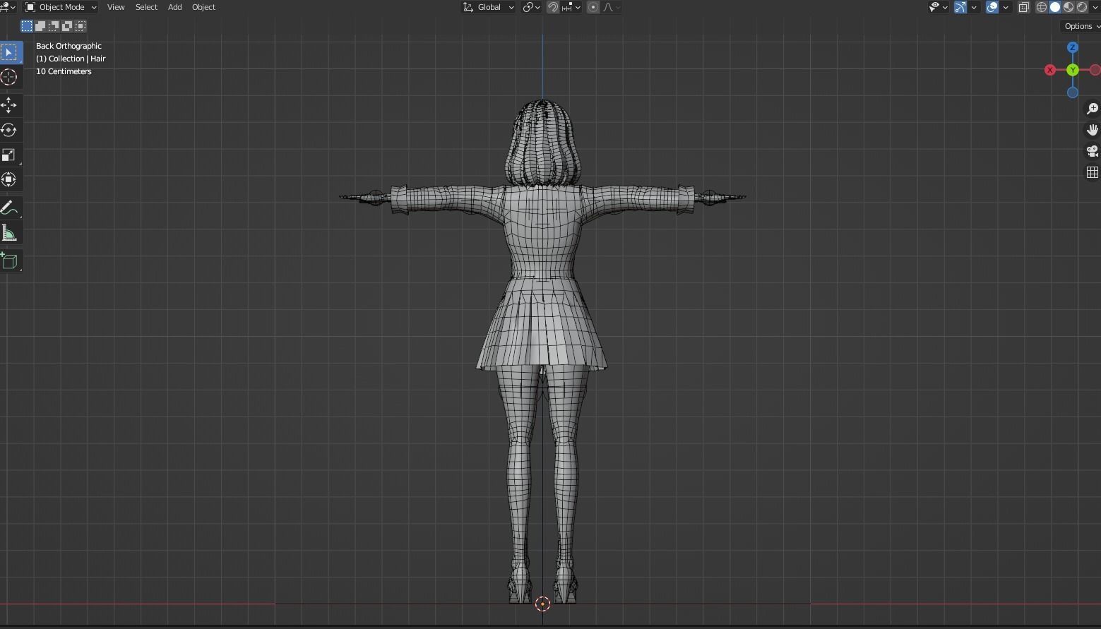 3D model 3D low poly female avatar for vrchat and for vtubing VR / AR ...