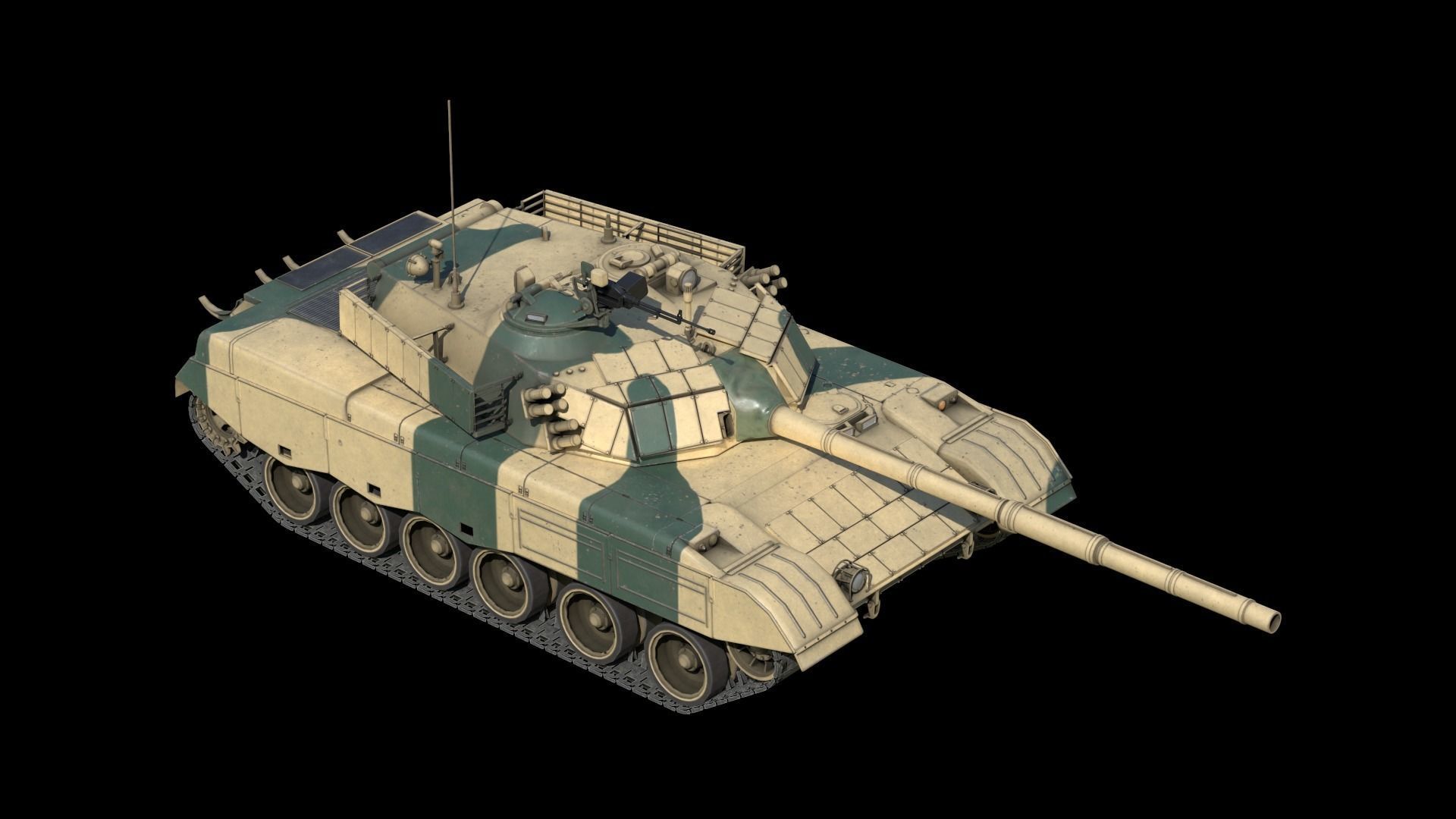 3D model China type 85-3 main battle tank VR / AR / low-poly | CGTrader