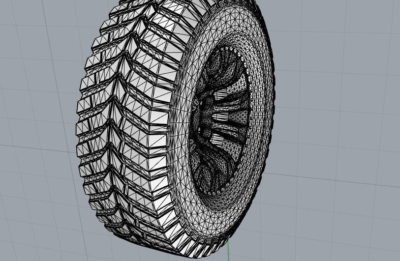 OFF ROAD TYRE free 3D model | CGTrader