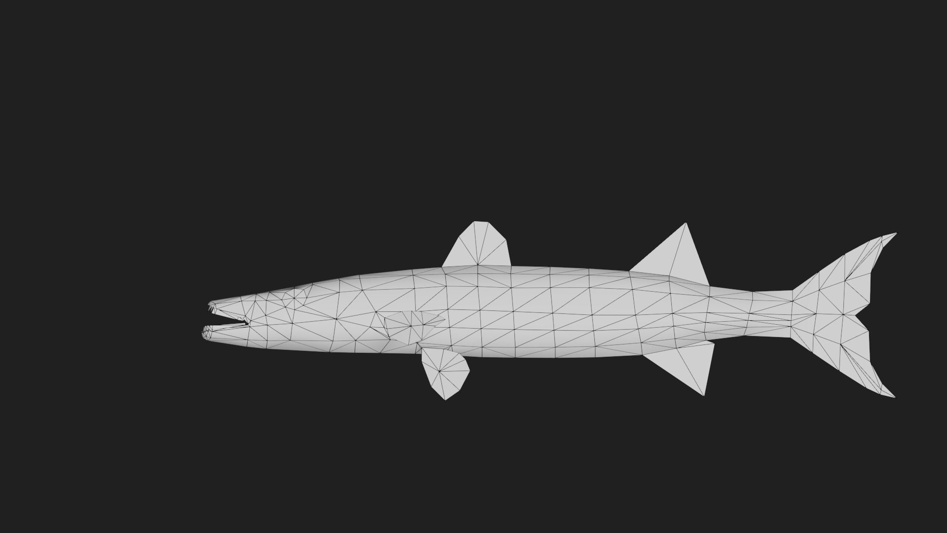 Barracuda 3D model rigged | CGTrader