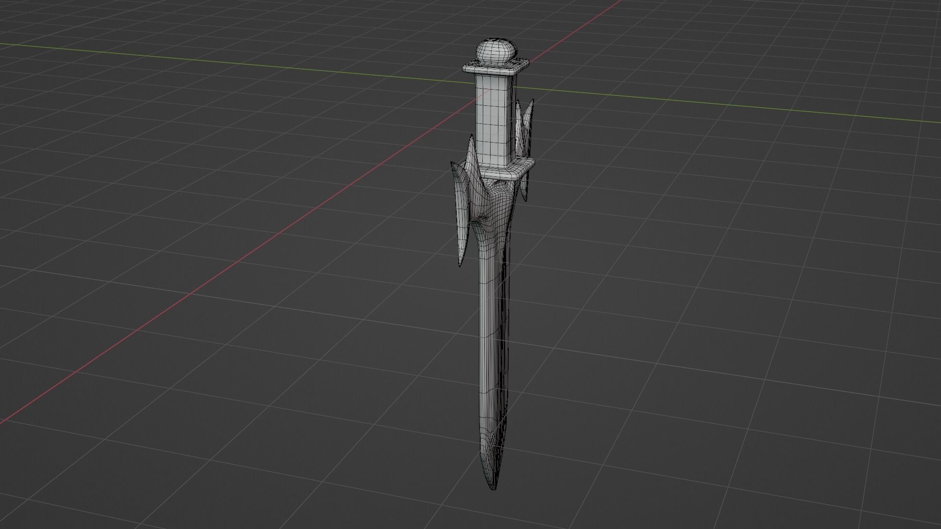 3D model green sword stylized VR / AR / low-poly | CGTrader