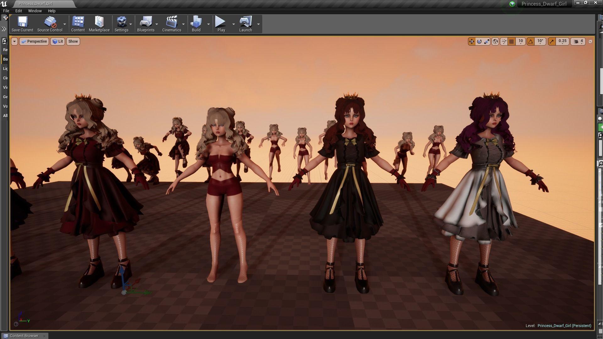 3D model Dwarf Princess VR / AR / low-poly rigged | CGTrader