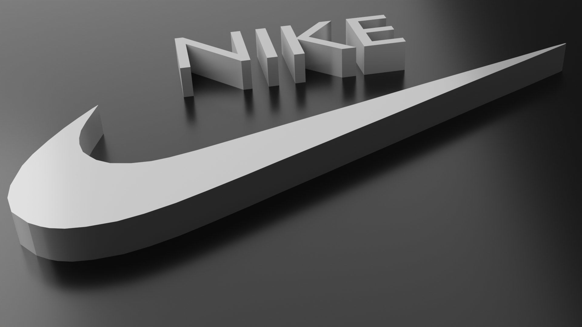 nike 3d logo 3D model | CGTrader
