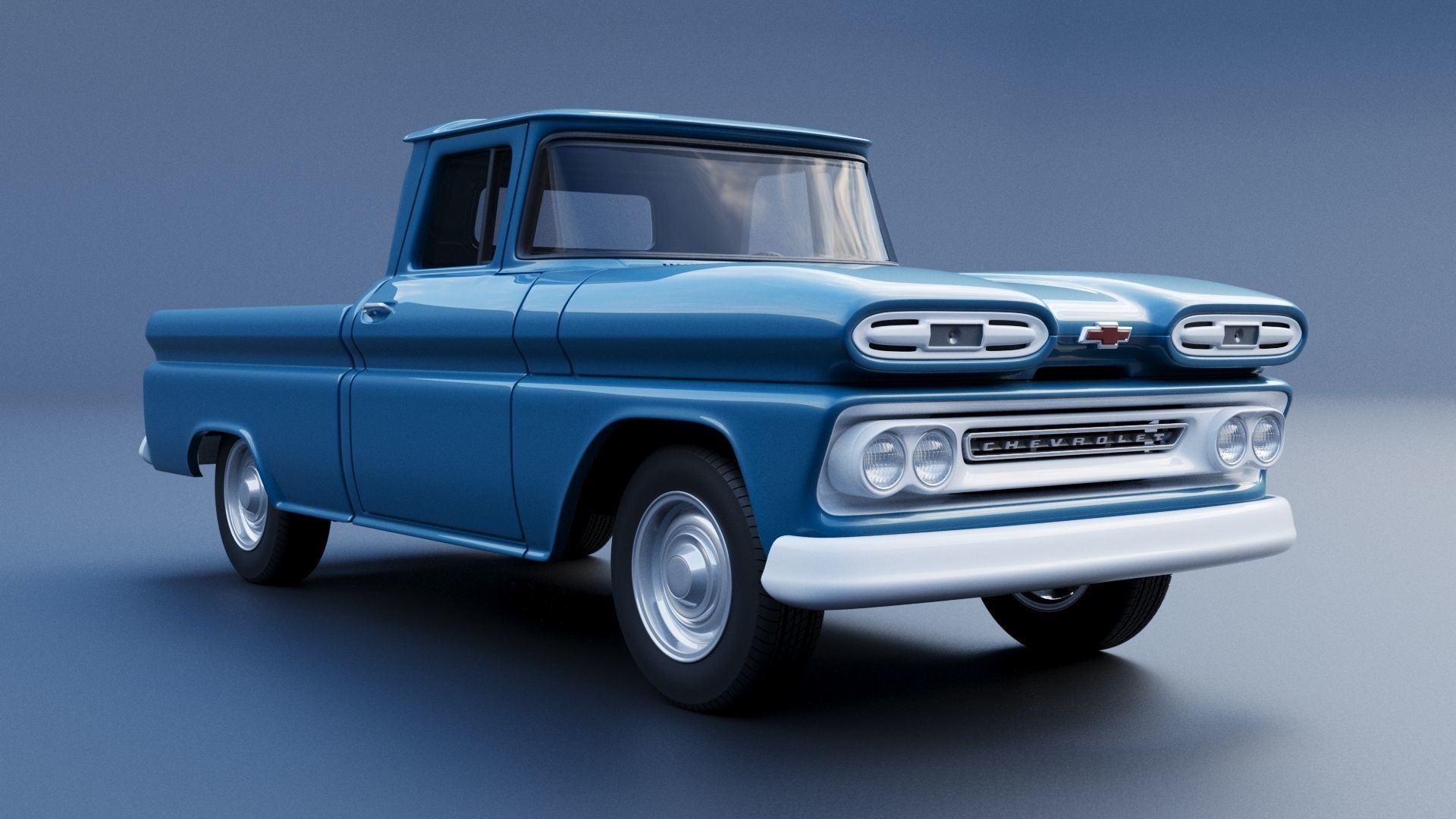 Chevrolet C10 1961 3D model 3D printable | CGTrader