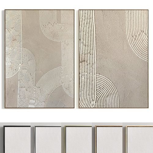 3D model Plaster Two Photo Frame 343 VR / AR / low-poly | CGTrader