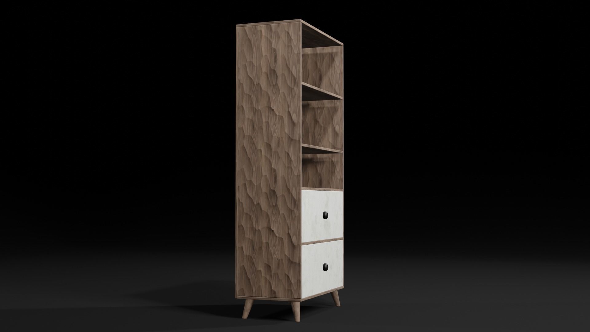 Modern Tall Drawer Shelf free 3D model | CGTrader