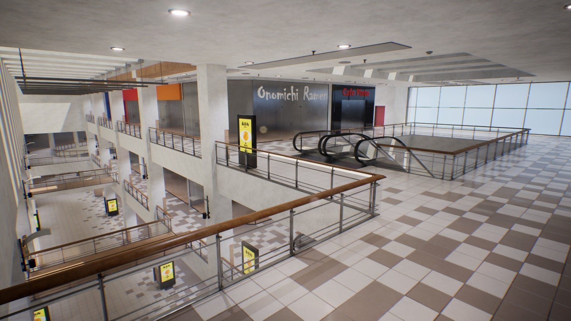 3D model Mall Environment VR / AR / low-poly | CGTrader