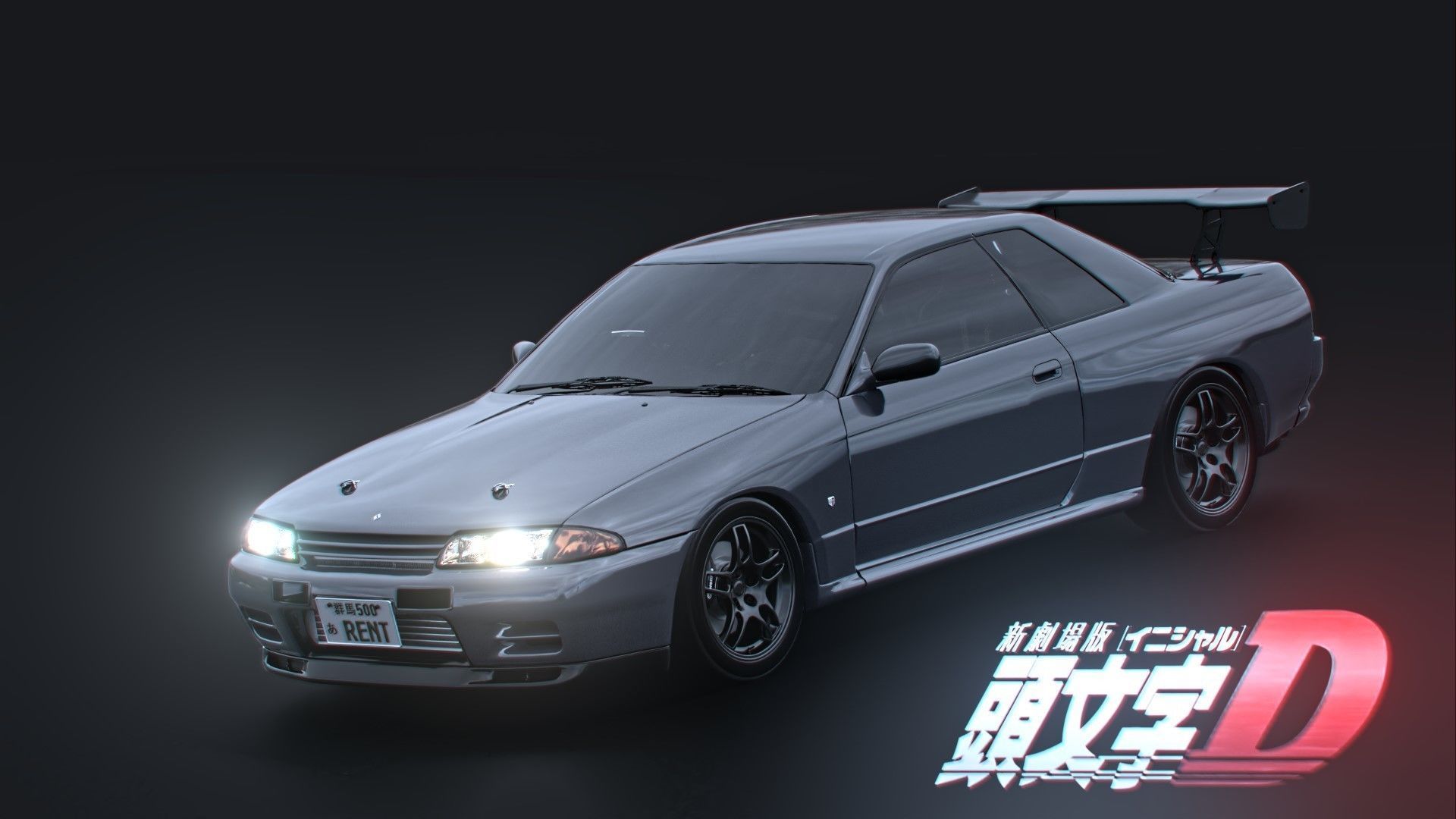 nissan skyline gt-r r32 shinigami from initial D 3D model | CGTrader