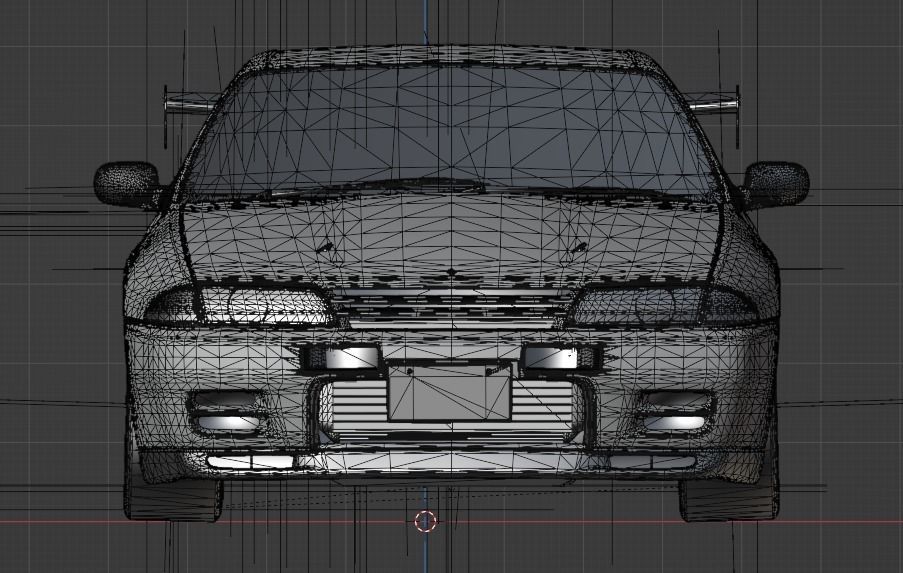 nissan skyline gt-r r32 shinigami from initial D 3D model | CGTrader