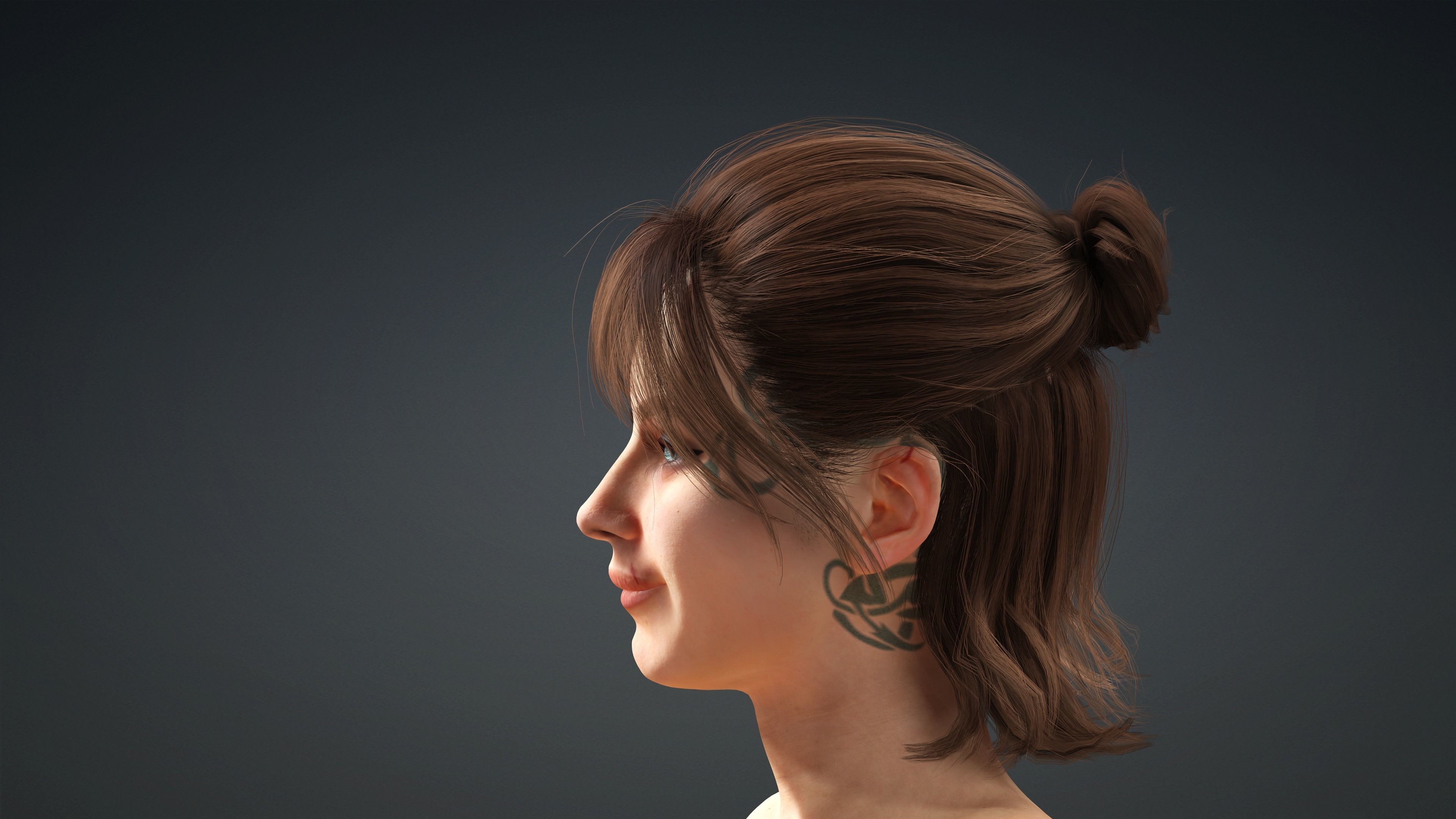 3D model attractive WOMAN 4k VR / AR / low-poly | CGTrader