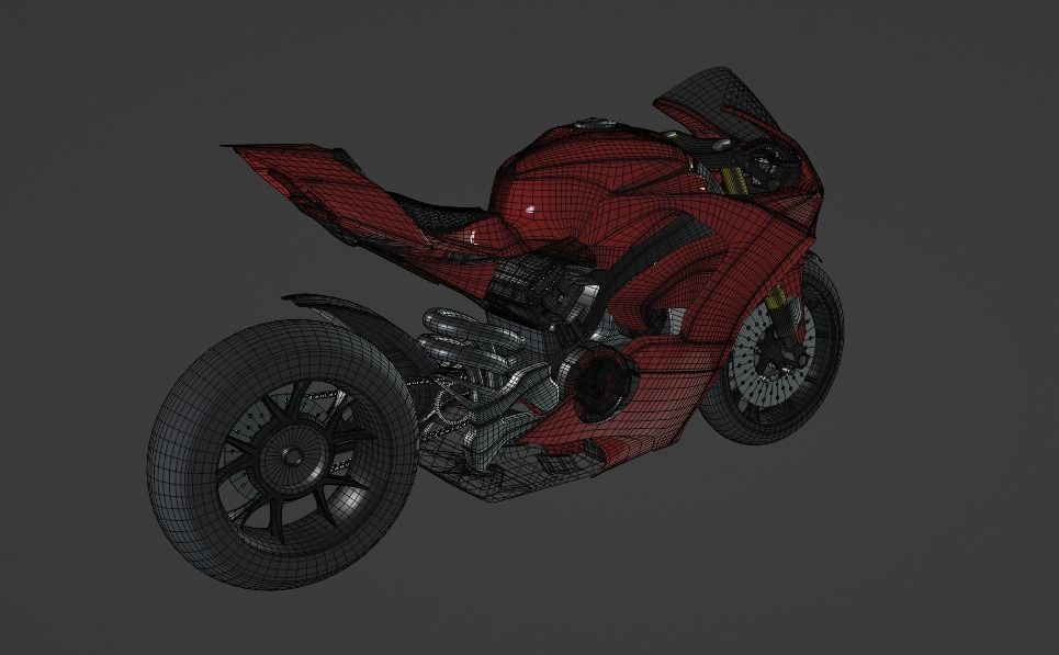 Racing Motorcycles Pack H2R - Panigale V4 - YZF R6 - YZF R7 3D model ...