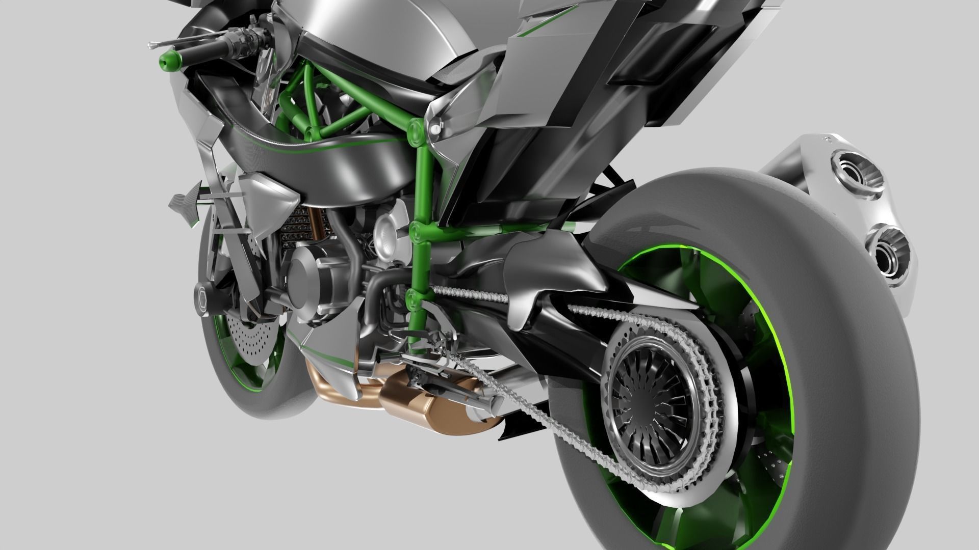 Racing Motorcycles Pack H2R - Panigale V4 - YZF R6 - YZF R7 3D model ...